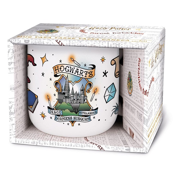 Harry Potter – Tazza Hogwarts in ceramica – 355 ml – Oggetti Fantastici